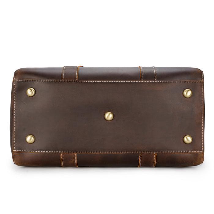Brown Retro Weekender Bag – Family Leather