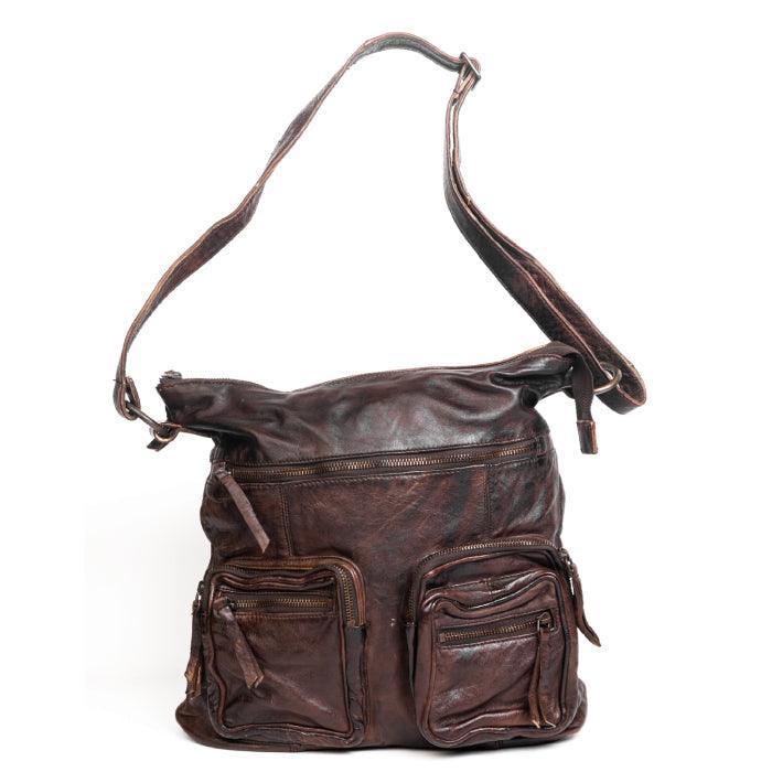Destressed Leather crossbody – Family Leather