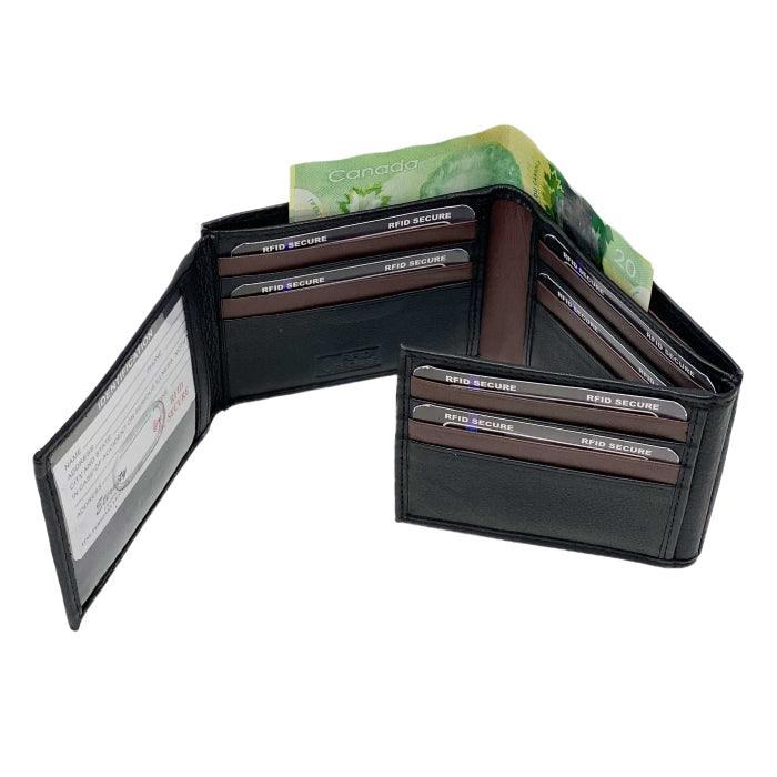 Double Fold RFID Wallet – Family Leather