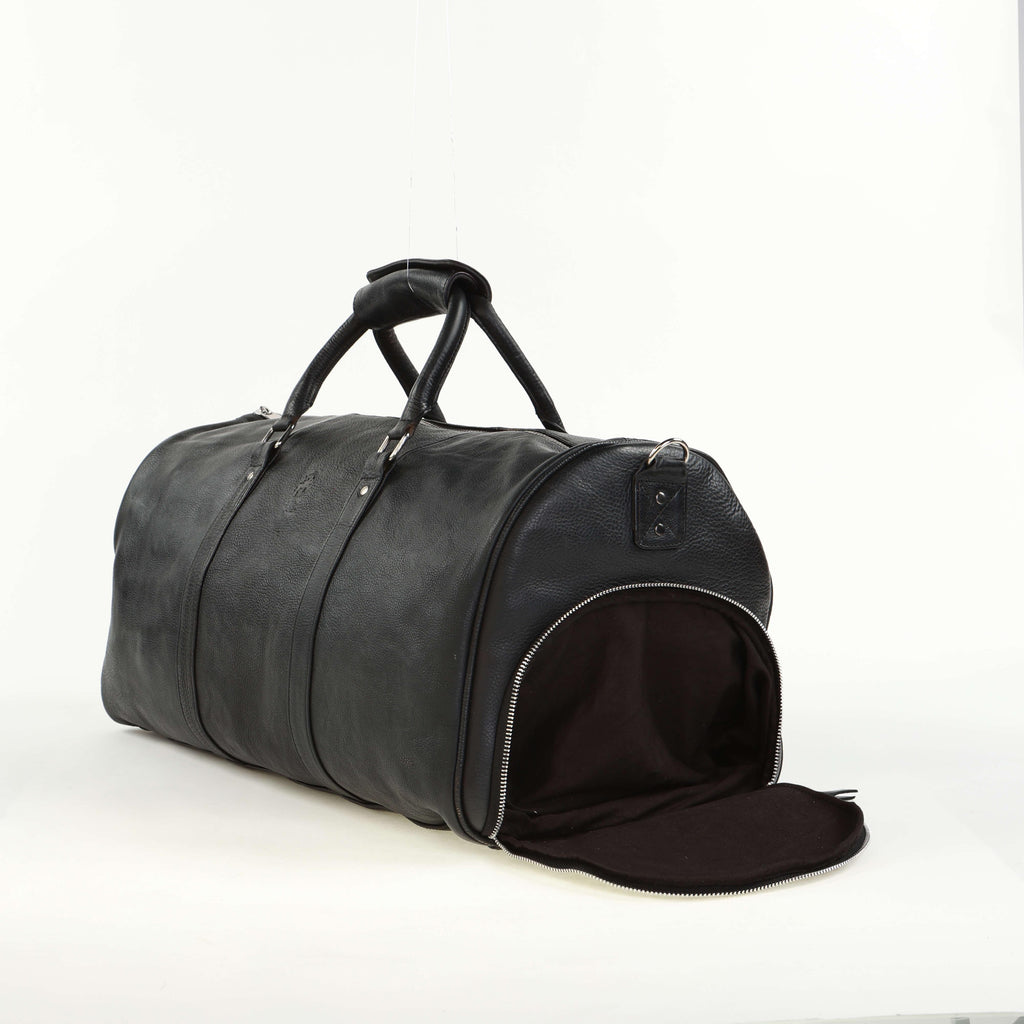 Modern Duffel Bag for Men - SKU: LDB-3112-BLK - Leather Duffel Bags ...