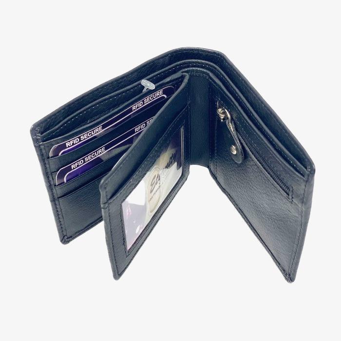 Shop Single Flap RFID Wallet With ID Pocket and Coin Purse - SKU: MW ...