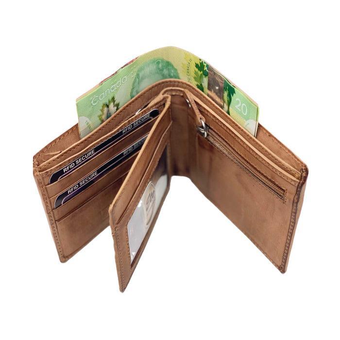 Shop Single Flap RFID Wallet With ID Pocket and Coin Purse - SKU: MW ...