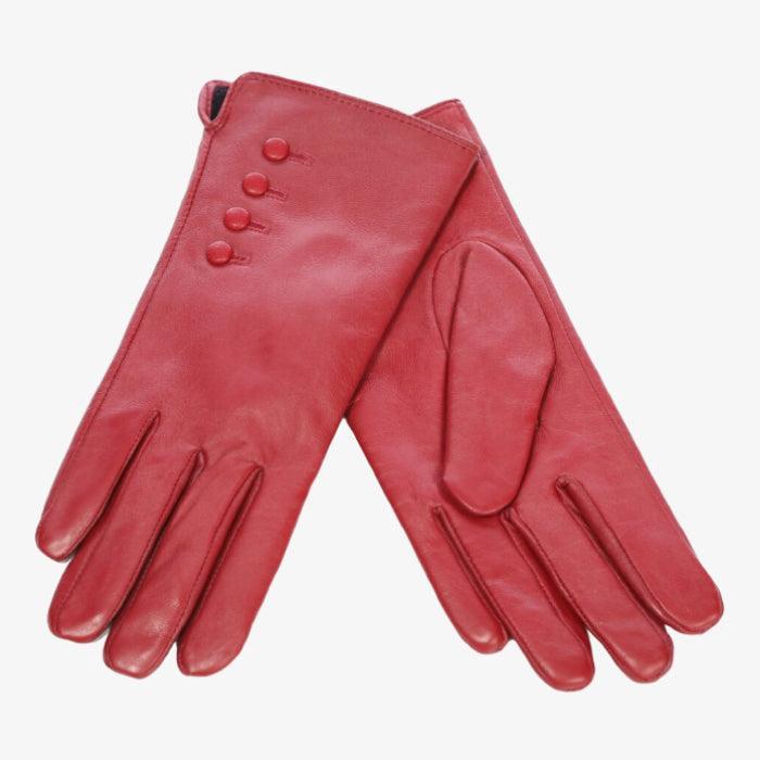 Buy Red Leather Gloves for Ladies - SKU: WGL-01-RED - Family Leather ...